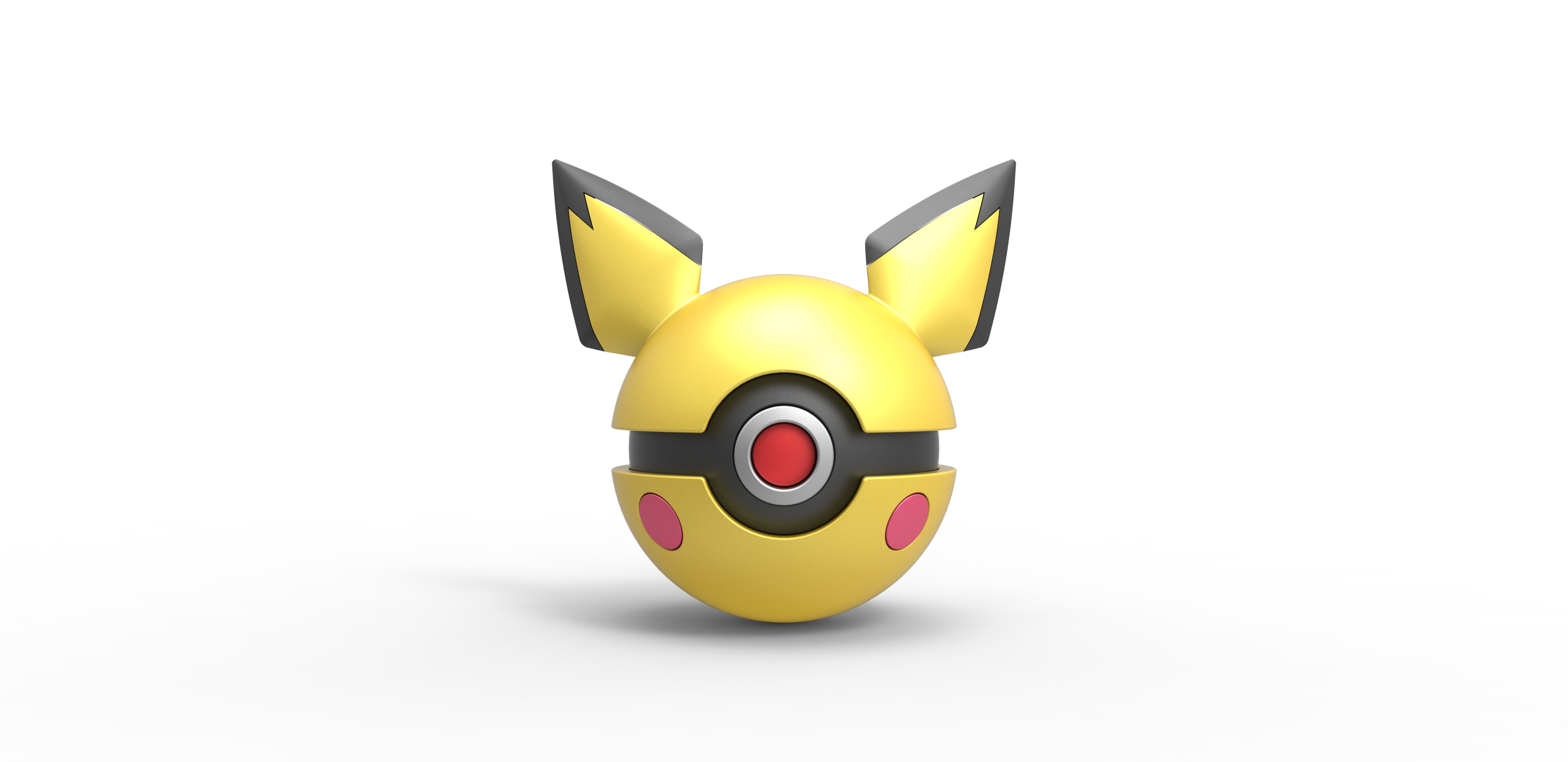 3D file Pokeball Pichu・3D print object to download・Cults