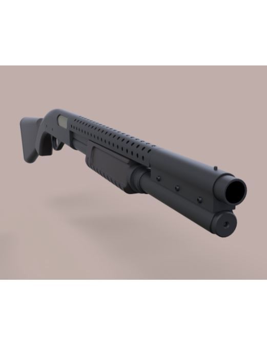 3D file Remington 870 from movie Terminator 3・3D printing design to ...