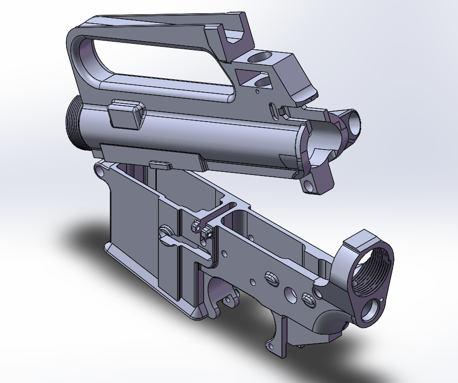 Fichier STL gratuit AR15/M16A2 RECEIVER STL 🔧・Design pour impression 3D ...