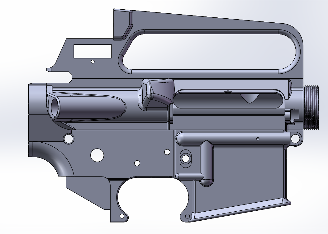 Fichier STL gratuit AR15/M16A2 RECEIVER STL 🔧・Design pour impression 3D ...