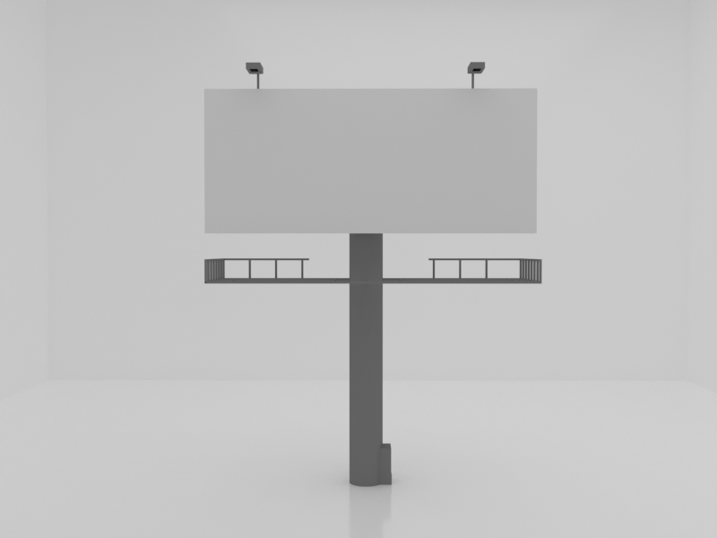 Archivo OBJ gratuito Valla Publicitaria・Idea de impresión 3D para ...
