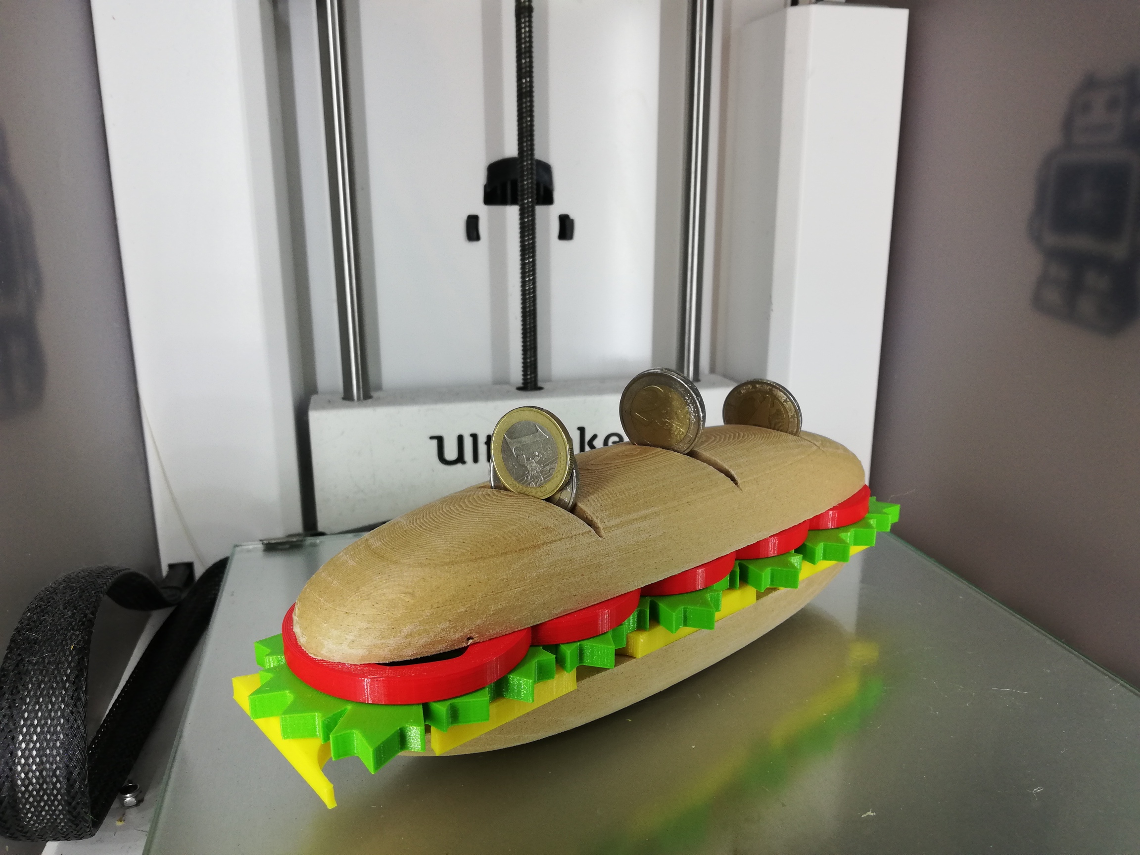 Free STL file Sandwich 🥪・3D printer design to download・Cults