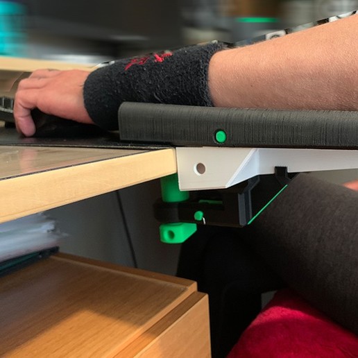 Download STL file PC Arm Rest 3D Printable Assembly • Design to 3D ...