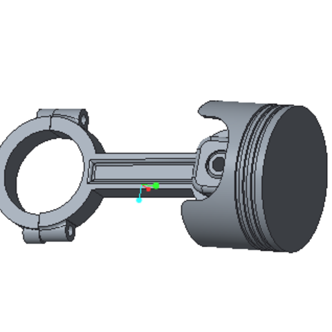 Download STL file Piston and Connecting Rod • 3D printing object ・ Cults