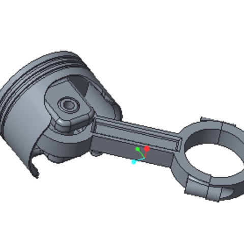 Download STL file Piston and Connecting Rod • 3D printing object ・ Cults
