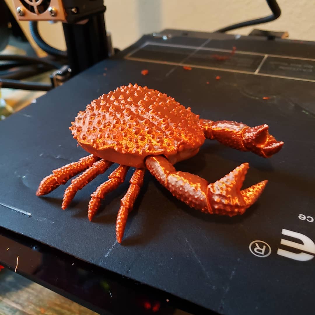 3D printed Sponge crab holder. • made with Tevo tornado・Cults