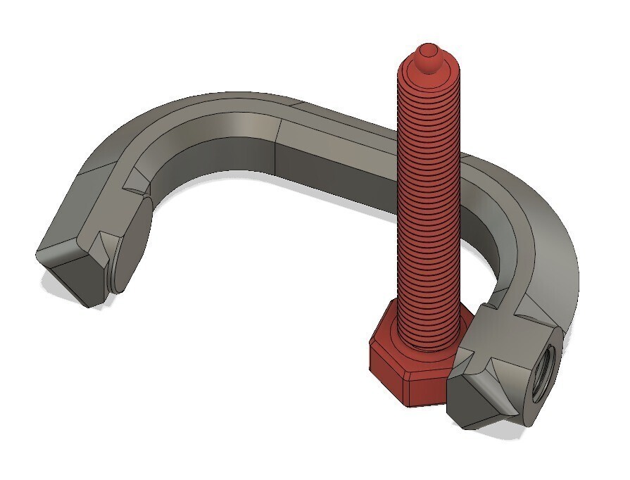 Free STL file Customizable G-Clamp with Stress Model 🗜️・3D printer ...