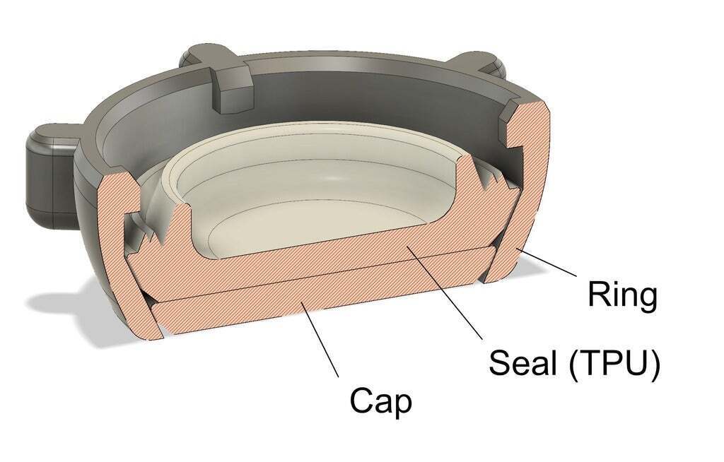 Download free STL file Customizable Waterproof Pill Box • 3D print ...