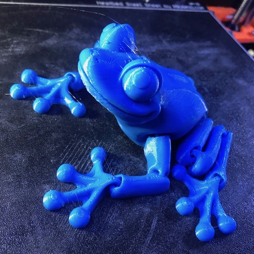3D printable Cute Flexi Print-in-Place Frog • made with Prusa MK2.5s ...