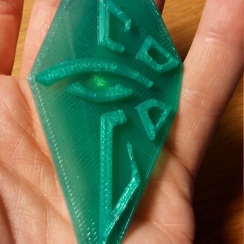 Download free 3D printer model Ingress ENLIGHTENED faction Badge ...