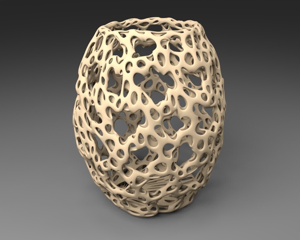 Free STL file Eggoid Vase - Voronoi Style・3D print model to download・Cults