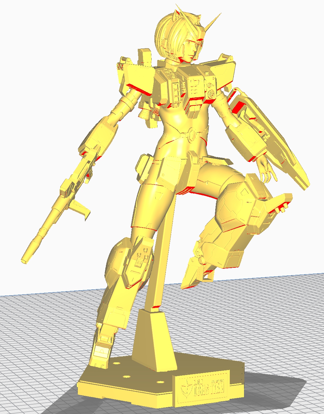 3D file gundam MS girl 3D print model 🤖・3D printer model to download・Cults