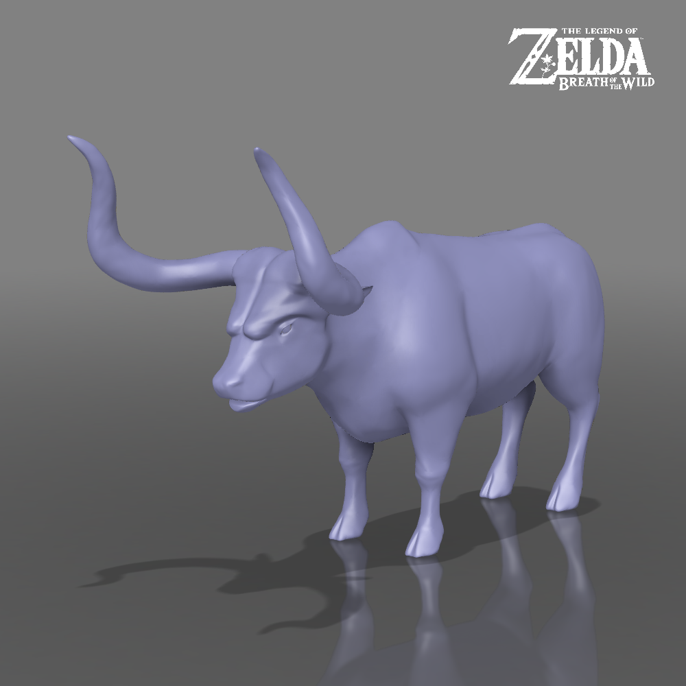 STL file Bull - The Legend of Zelda - Breath of the Wild・3D printable ...