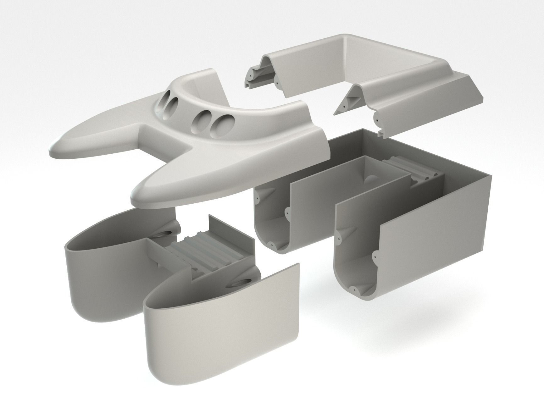 STL file Carp Fishing rc boat 🎏・3D printing model to download・Cults