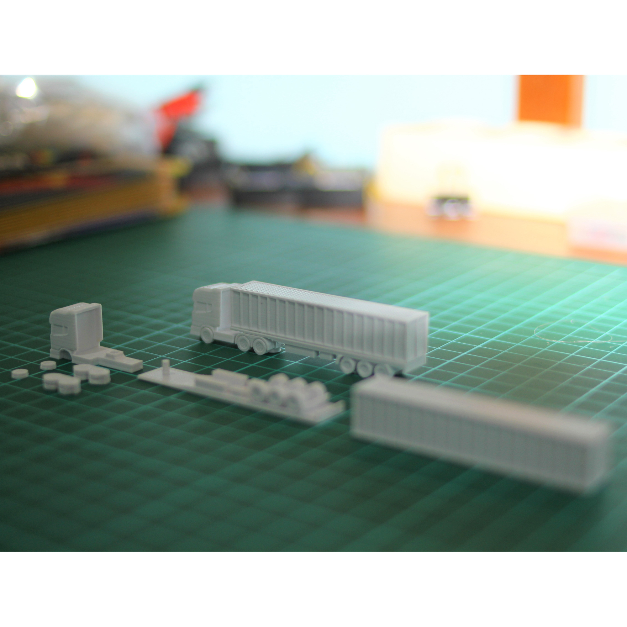 Файл STL Container Truck 1:200 🚚・Идея 3D-печати для скачивания・Cults