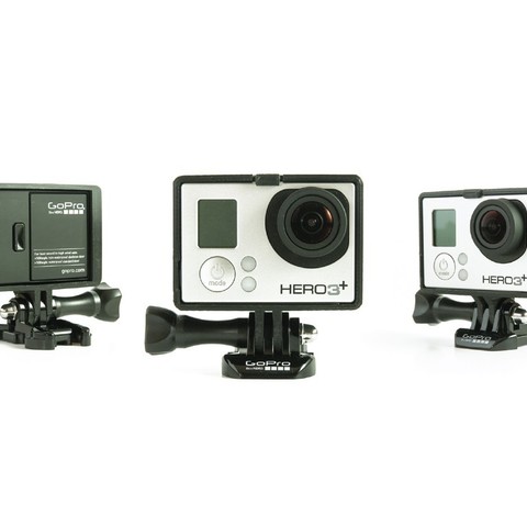 Descargar archivo STL gratis GoPro Frame (Hero 3 / 4) y Bacpac • Plan ...