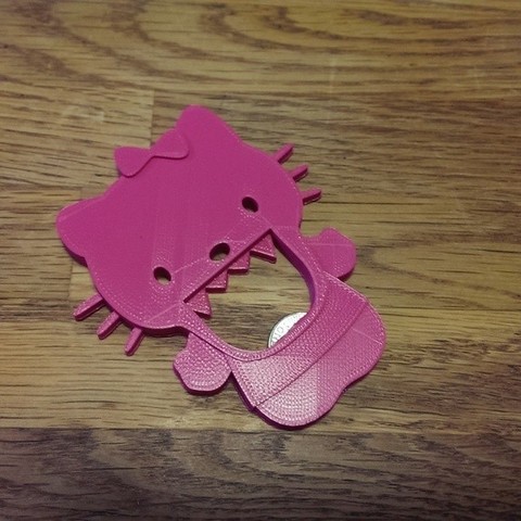 Download free 3D printing files Hello Kitty Bottle Opener ・ Cults