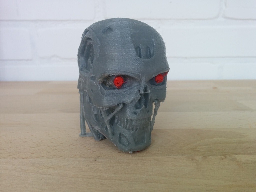 Télécharger fichier STL gratuit T-800 Terminator Skull pour double ...