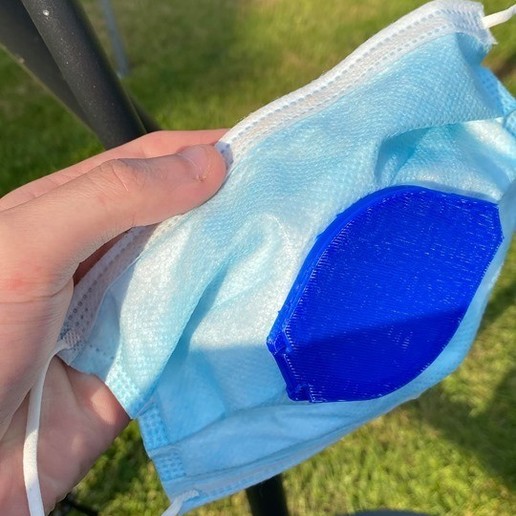 Download free 3D print files COVID-19 Face Mask Hole For Drinking ・ Cults