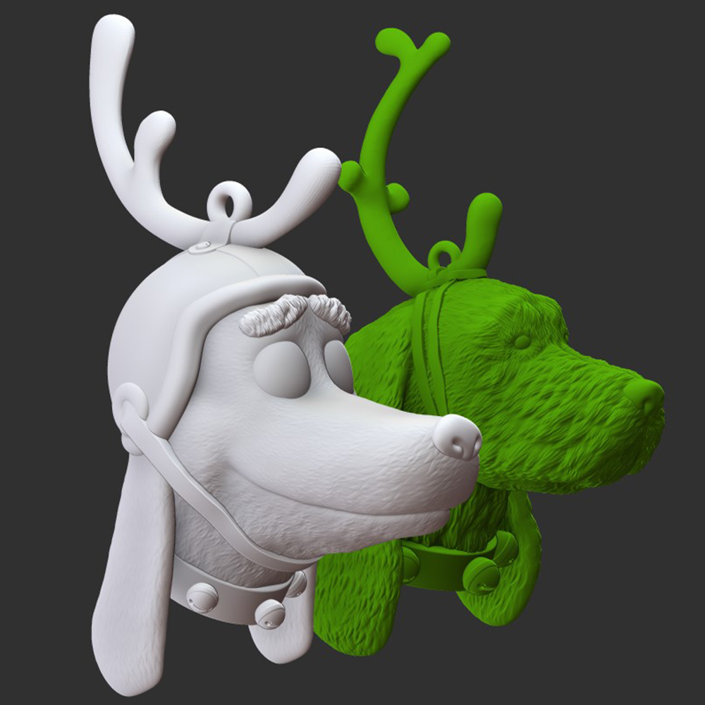 STL file MAX from The Grinch CHRISTMAS ORNAMENT 2X1 🎄・Model to download ...