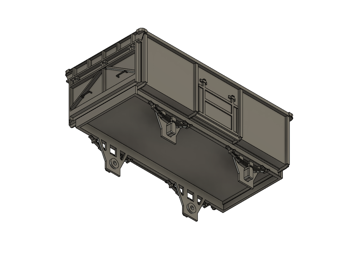 STL file O gauge 16T Mineral Wagon 🛤️・Model to download and 3D print・Cults