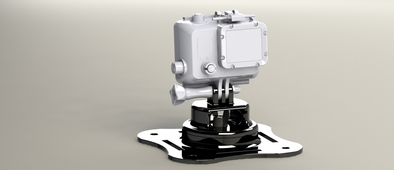 STL file Go Pro Swivel Mount 📷・3D printer design to download・Cults