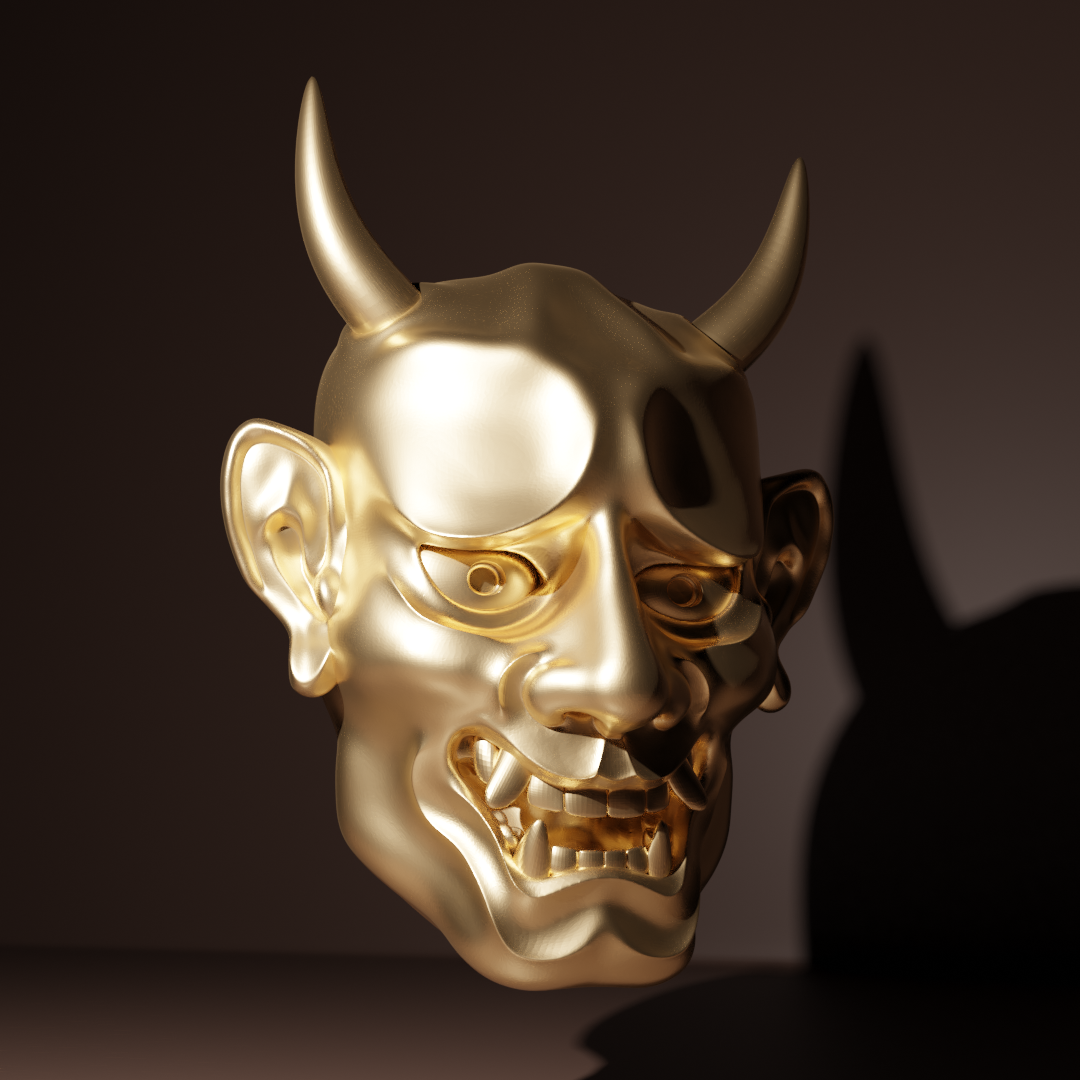 STL file Japanese Ghost Noh Mask 👻・3D printing idea to download・Cults
