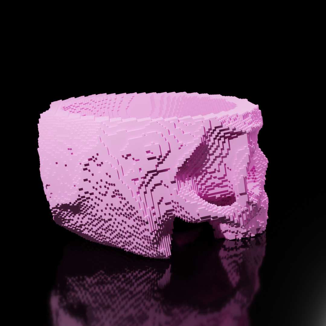 STL file FLOWER POT CREAM (Blockish Version)・Model to download and 3D ...