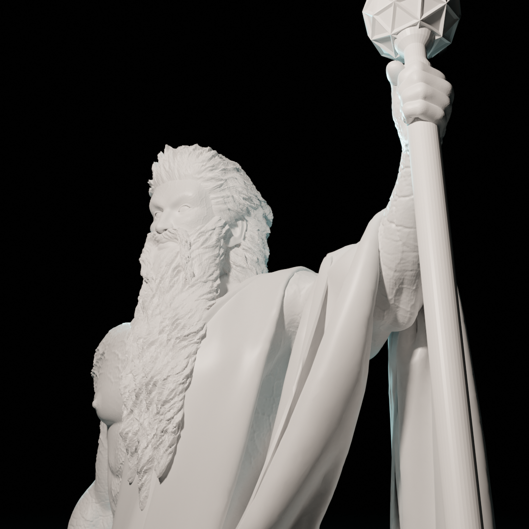 STL file Zeus Sculpture・3D print design to download・Cults