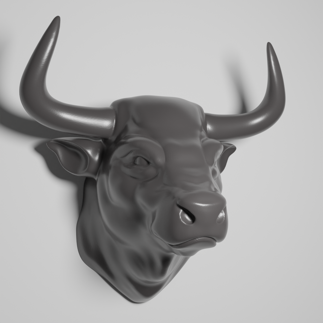 STL file Bull Head 🐂・Design to download and 3D print・Cults