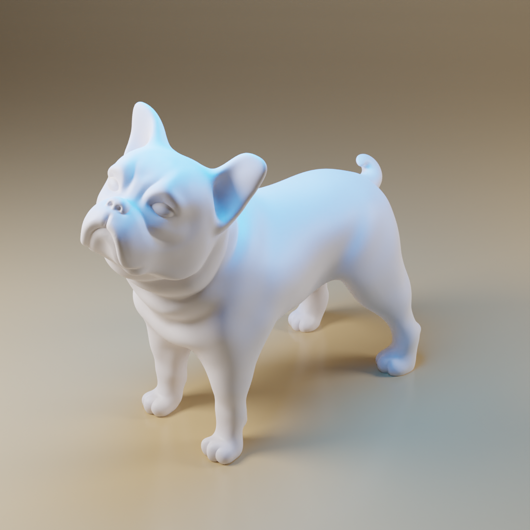 STL file Cute Bulldog・Template to download and 3D print・Cults