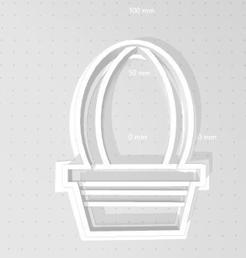 STL file cookie cutter cactus・3D printing template to download・Cults