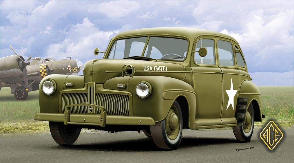 Free STL file Ford V8 Super Deluxe Fordor Sedan US Army Staff Car 1942 ...