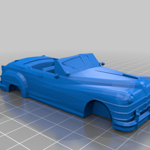 Download free STL file DeSoto Custom Convertible 1948 • Model to 3D ...