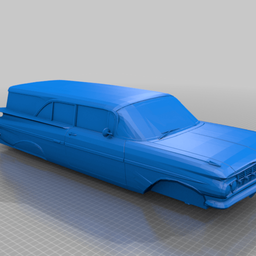 Download free STL file 1959 Chevrolet Impala Wagon • 3D printer object ...