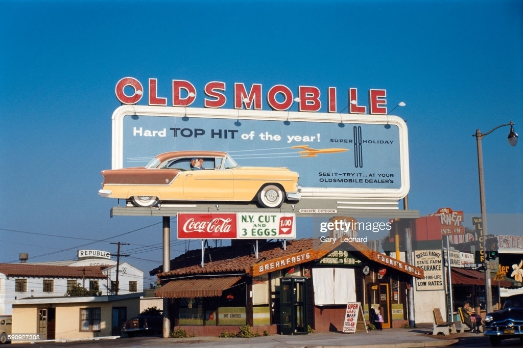 Fichier STL Diorama Billboard Oldsmobile 1954 (1/43)・Plan pour ...