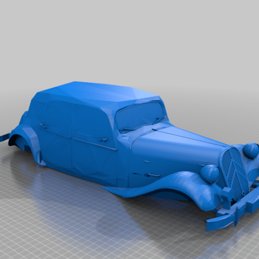 Download free STL file Citroen Traction 15/6 1953 • Design to 3D print ...