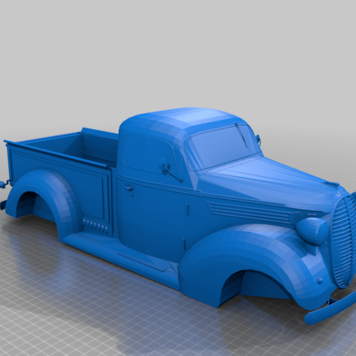 Download free STL file Ford F100 Pick Up 1939 • 3D print model ・ Cults