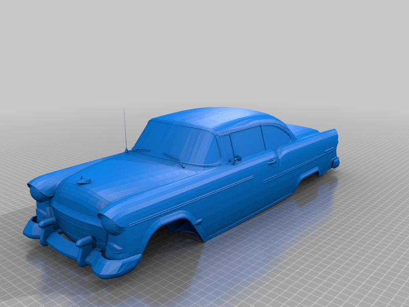 Free STL file Chevrolet Bel Air Sedan 1955 🚙・3D printable object to ...