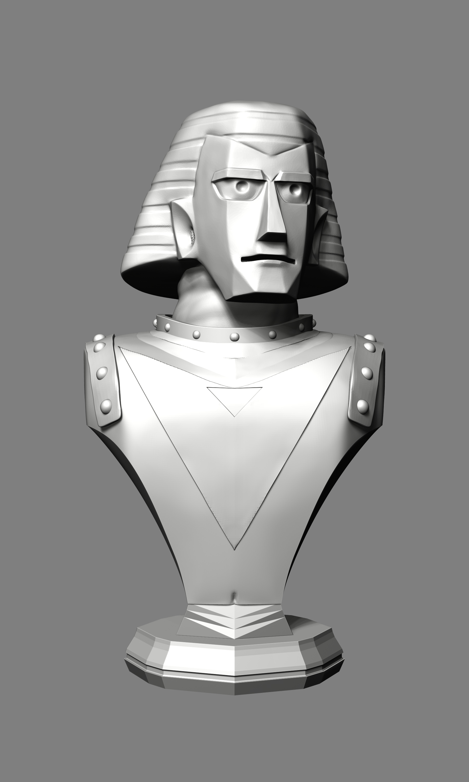 3D file Giant Robot Bust・Model to download and 3D print・Cults
