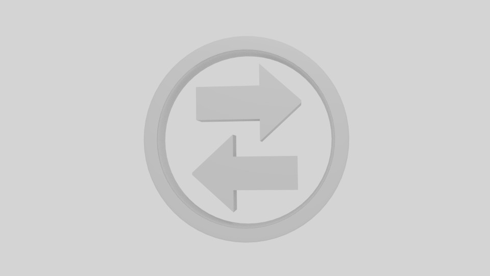 Fichier 3D Symbole de la double flèche・Design imprimable en 3D à ...