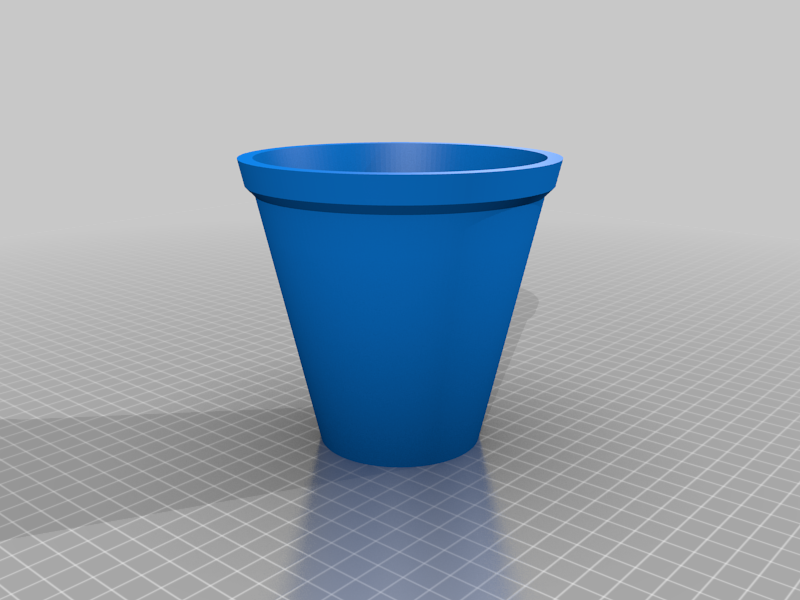 Free STL file Basic Flower Pot With Shell (Parametric)・Design to ...