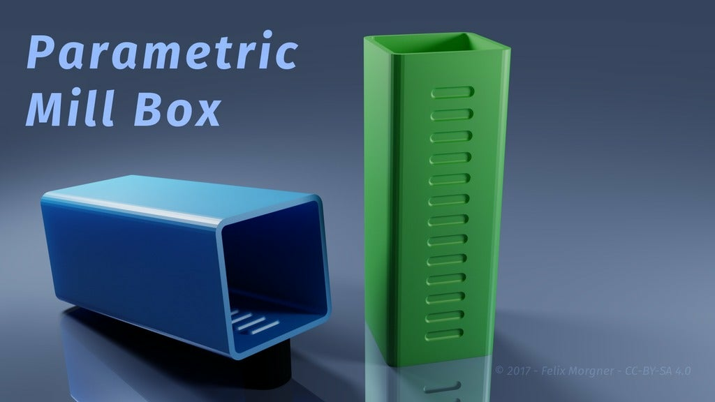 Free STL file Parametric Mill Box・3D printer model to download・Cults