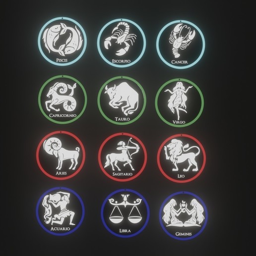 Download STL file ZODIAC PACK ・ Cults