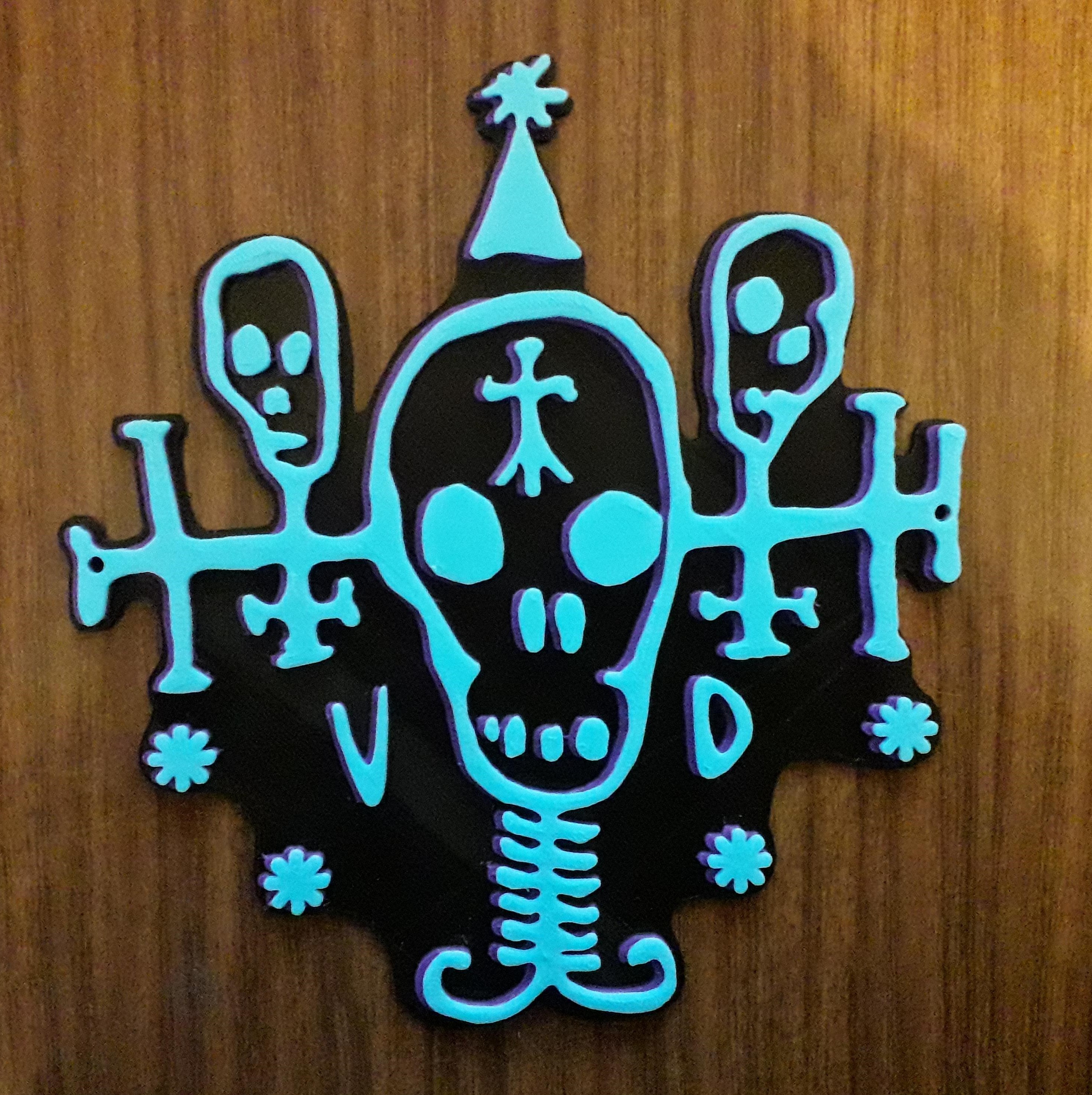 STL-Datei CYBERPUNK 2077 VOODOO BOYS GANG LOGO 👽・Design für 3D-Drucker ...