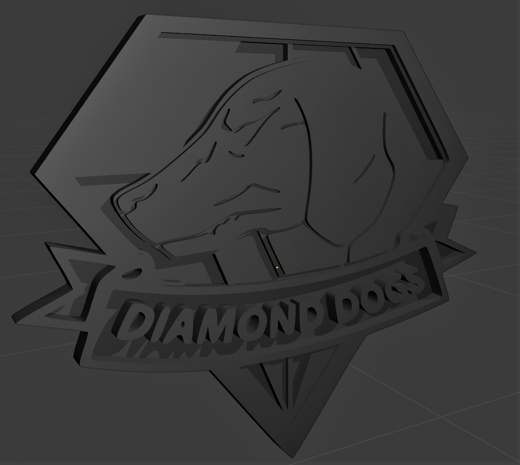 STL file Diamond dogs logo・Template to download and 3D print・Cults