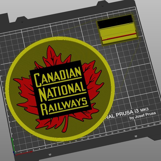 Download free 3D printer designs Canadian National Railway logo ・ Cults