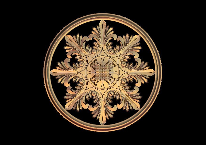 Free STL file art frame circular renaissance・3D printer model to ...