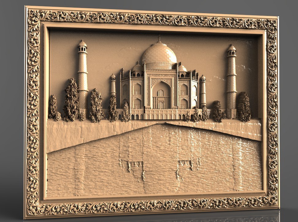 Free STL file Taj mahal art architecture 🎨・3D printer design to download・Cults
