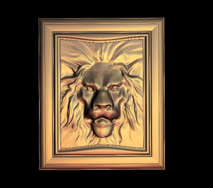 Бесплатный STL файл lion frame・Идея 3D-печати для скачивания・Cults